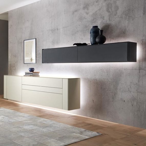 Gentis Grey Lacquer TV Unit Living Room Combination – Hulsta | Hulsta ...